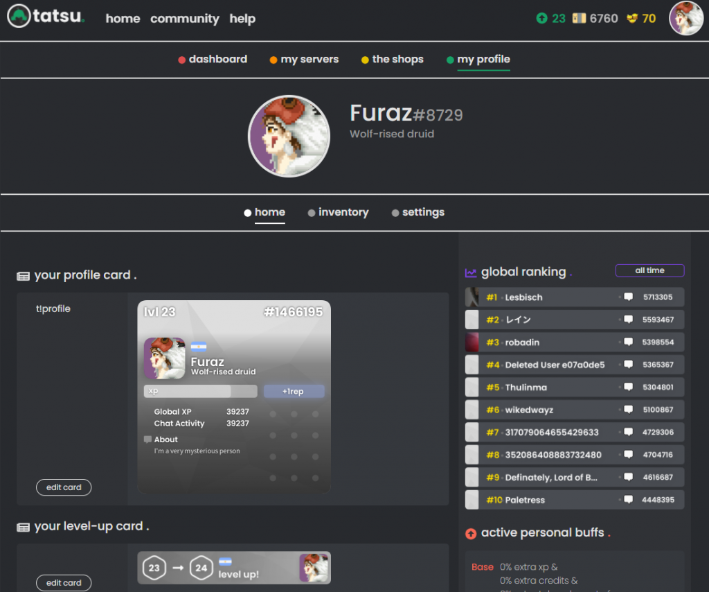 List of Tatsu Discord Bot Commands [UPDATED 2022]